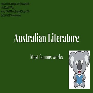 Australian literature | PPTX