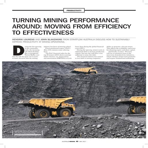 Australian mining magazine turning mining performance around | PDF ...