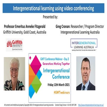 Intergenerational learning using video conferencing (Final version) | PPT