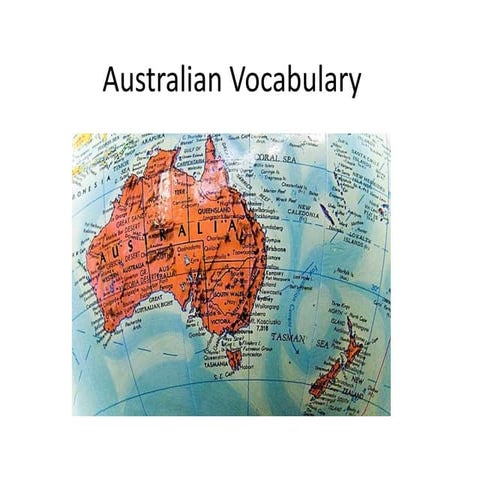 Australian vocabulary | PPTX