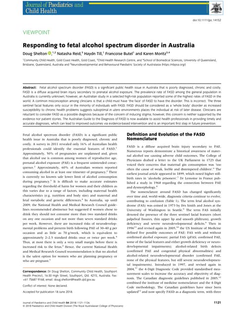 FETAL ALCOHOL SYNDROME(FAS) | PPT