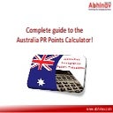 Complete guide to the Australia PR Points Calculator!