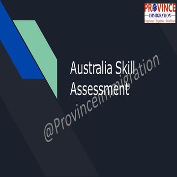 Australia Skill Assessment | PPTX