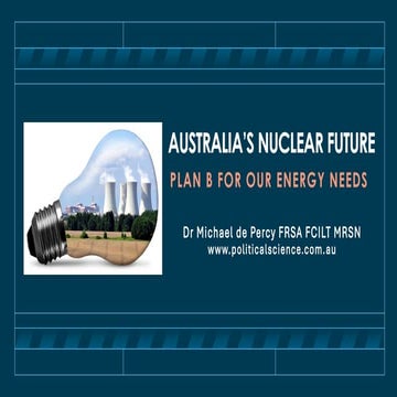 Australia’s Nuclear Future: Plan B for our energy needs | PPTX