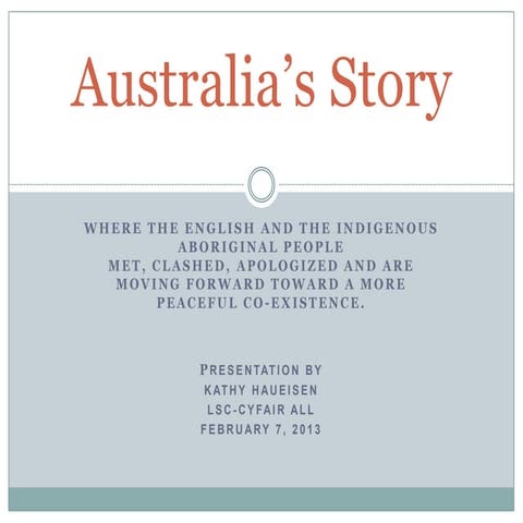 Australia’s Story | PPT