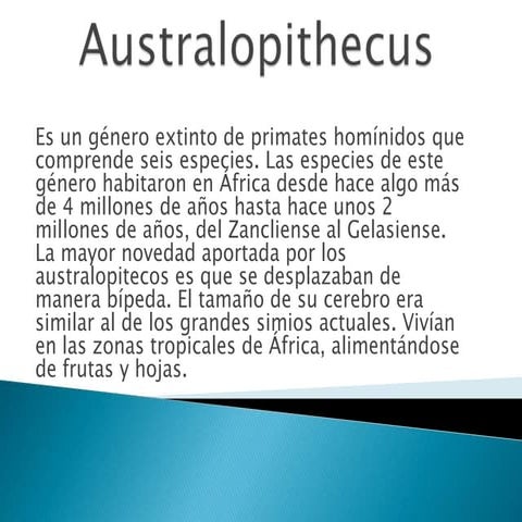 Australopithecus | PPTX