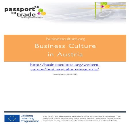 Austrian business culture guide - Learn about Austria | PDF | Europe ...