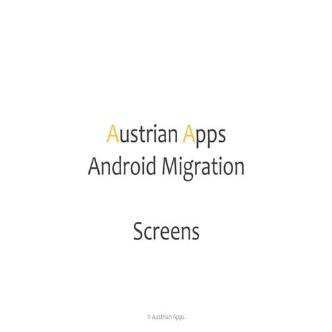 android migration | PPT