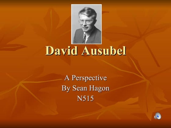 Ausubel's Subsumption Theory | PPT