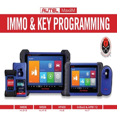 Autel MaxiIM IMMO Programmer Catalog obdii365 | PDF