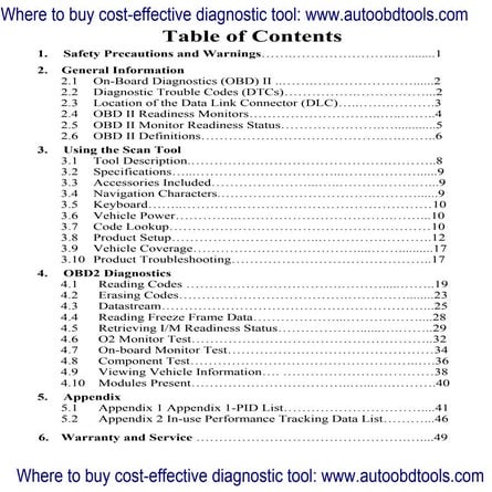 Autel max scan-gs500-scan-tool-user-manual | PDF