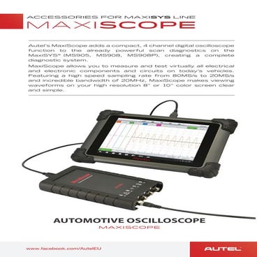 Autel MaxiScope MP408 - AUTOMOTIVE OSCILLOSCOPE | PDF