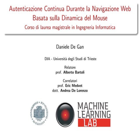 Autenticazione Continua Durante la Navigazione Web Basata sulla ...