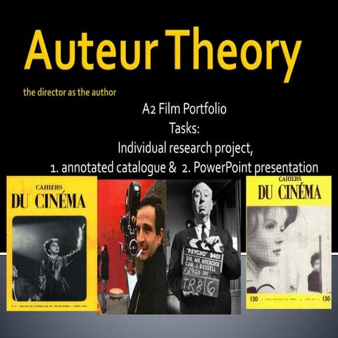 Auteur theory | PPTX
