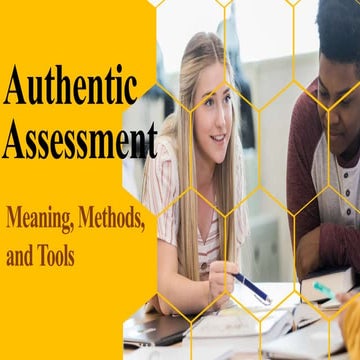 Authentic Assessment in Assessment in Learning 2 | PPTX