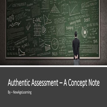 Authentic assessment A Concept Note | PPT