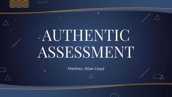 authentic-vs-traditional-assesmentt.pptx | Educational Assessment ...