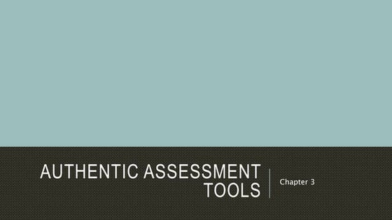 Chapter 5 product-oriented performance-based assessment | PPTX