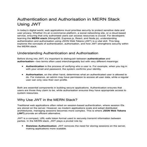 Authentication and Authorisation in MERN Stack Using JWT.pptx