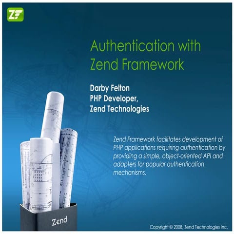 Authentication With Zend Framework Ppt
