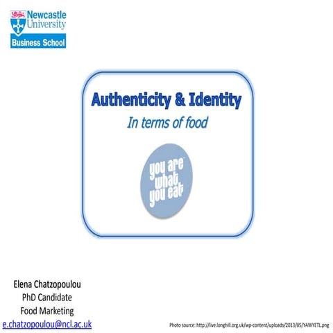 Authenticity & identity (food) | PPTX