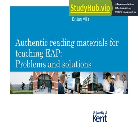Authentic Reading Materials For Teaching EAP Problems And Solutions | PDF