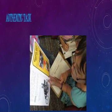 Authentic task | PPTX | Education