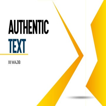 Authentic text for twelve degree ppt.pptx