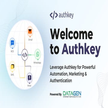 Authkey - Powerful APIs for SMS, Voice, RCS, Email & WhatsApp Business | PDF | Internet | Computing