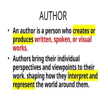Week 3; Topic: Author;English 7 Matatag Curriculum | PPTX