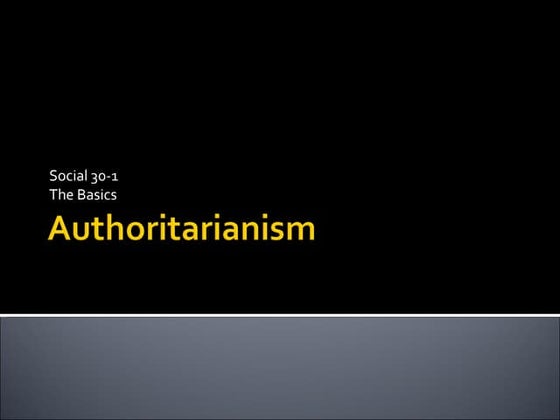Totalitarianism | PPT