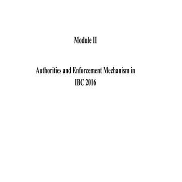 Authorities and Enforcement Mechanism in IBC 2016.pptx
