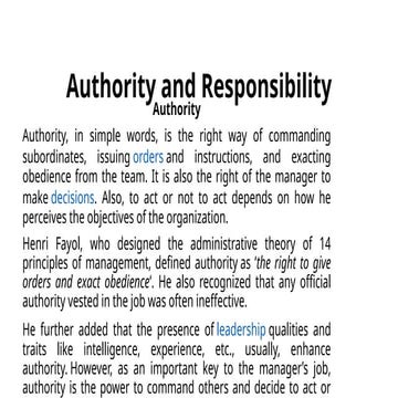 Authority and Responsibility.pptx with labour | PPTX