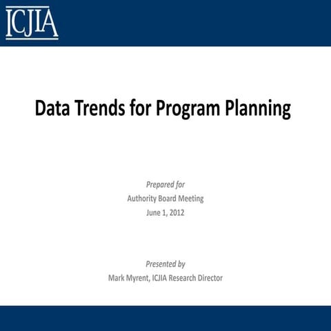 Data Trends for Program Planning | PPT