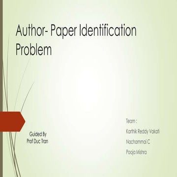 Author paper midterm | PPT