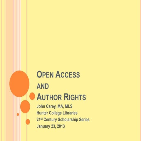 Open Access and Author Rights | PPTX