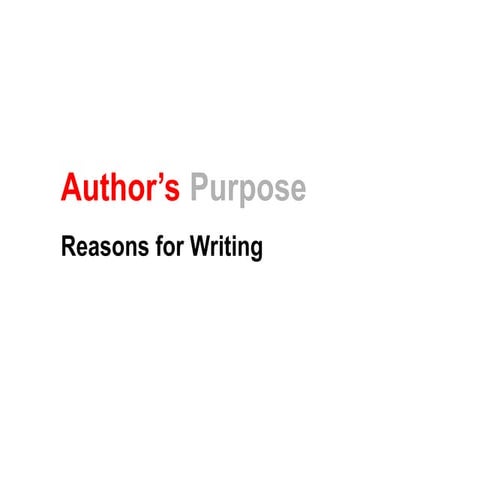 GED Prep RLA authors-purpose-lesson-2.ppt