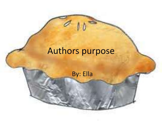 Lesson Plan on Identifying Author's Purpose | DOCX