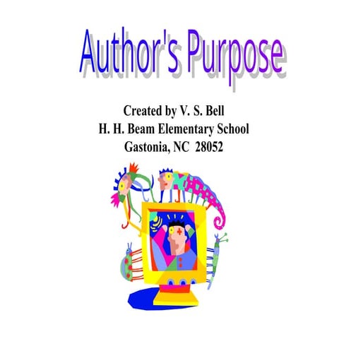 Author's Purpose - slides com referência | PPT