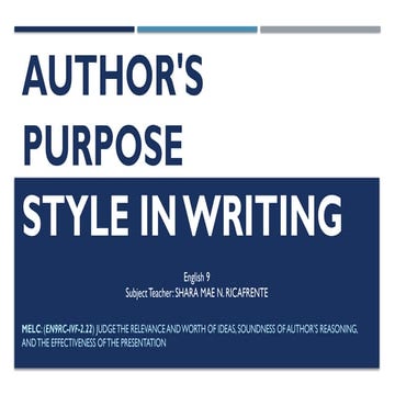 THE DIFFERENT AUTHOR'S PURPOSE IN WRITING.pptx