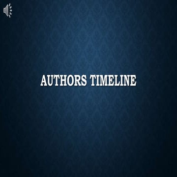 Authors timeline | PPTX