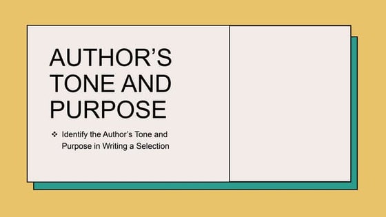 Author's Purpose - The three major types of author's purpose | PPT