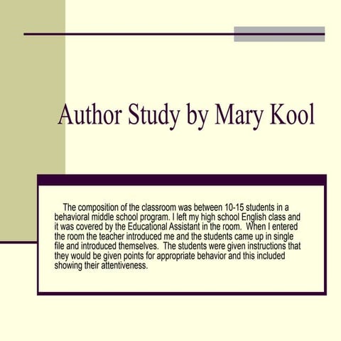 Author study | PPT