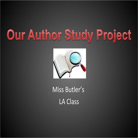 Author study example | PPT