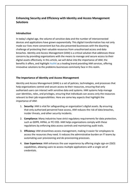 Identity and access management | PPT