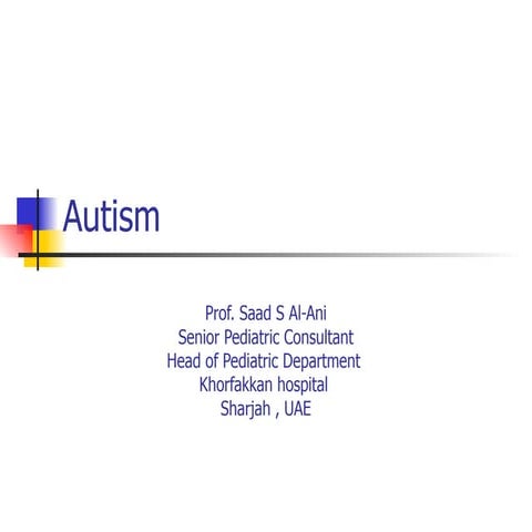 Autism | PPT