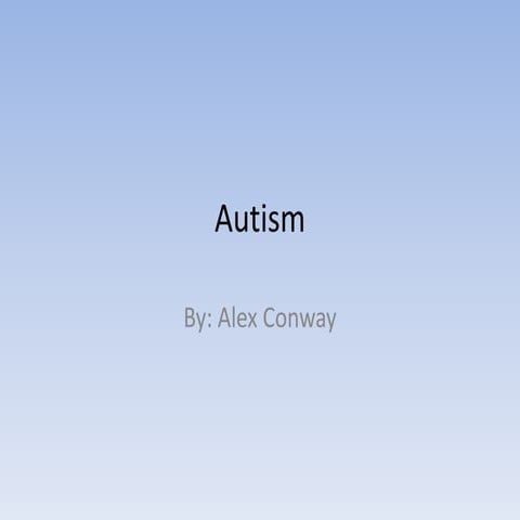Autism | PPT