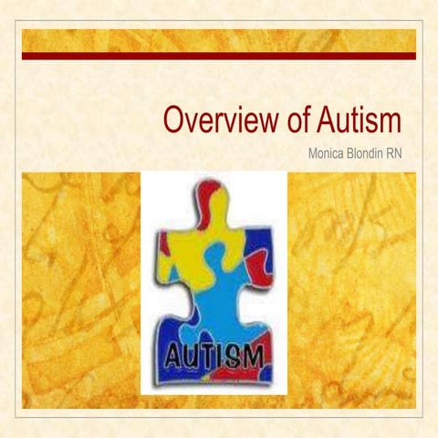 Autism Overview Presentation | PPT