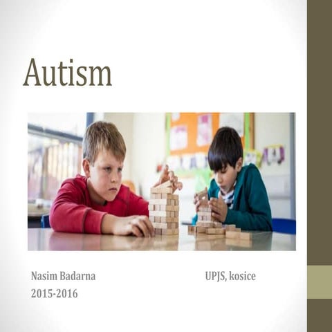 Autism spectrum disorder (ASD) | PDF