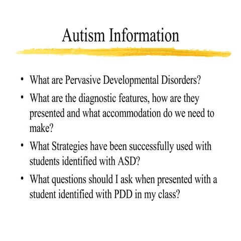 Autism Overview | PPT